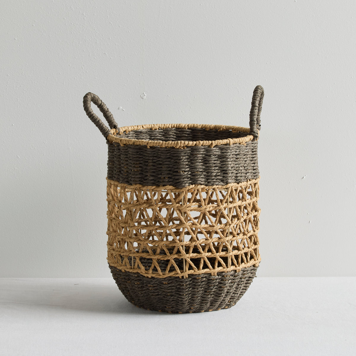 Mikki Large Basket - Brown/Natural – nood