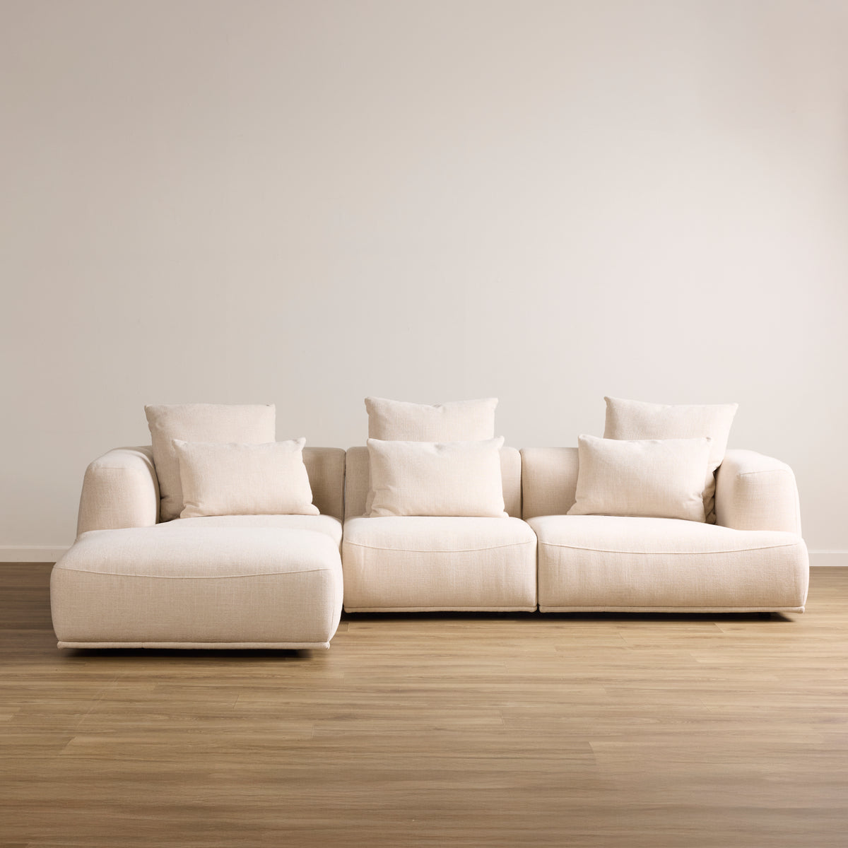 Sabine 3-Seat & Ottoman Configuration - Sand – nood